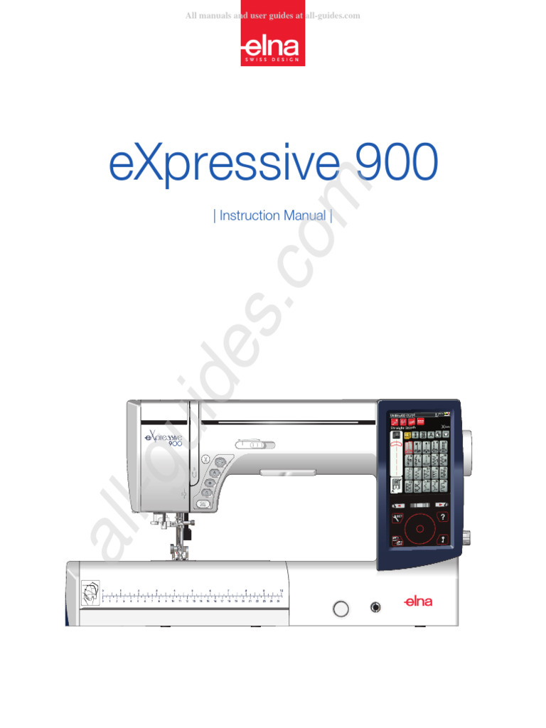 Elna Expressive 900 Sewing Machine Instruction Manual | PDF