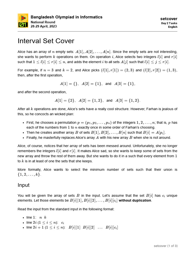 Setcover (En) | PDF | Algorithms | Computing