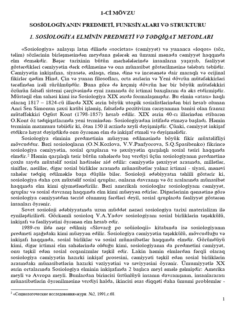 Sosiologiya Fenni | PDF