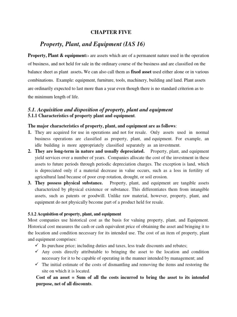 Chapter 5 IFA NEW | PDF | Depreciation | Expense