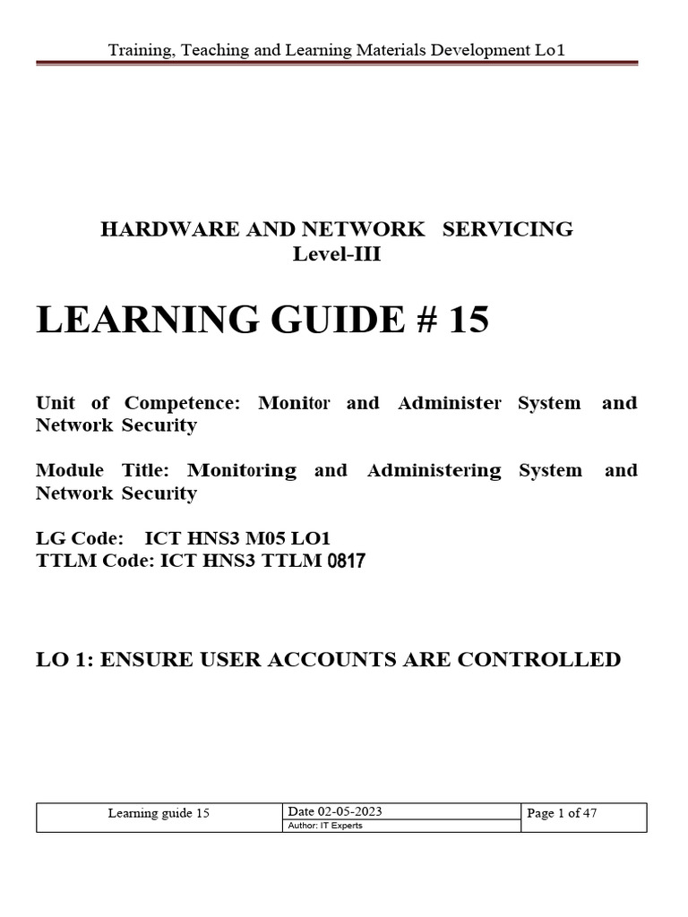 System & Network Security Guide | PDF | Security | Computer Security