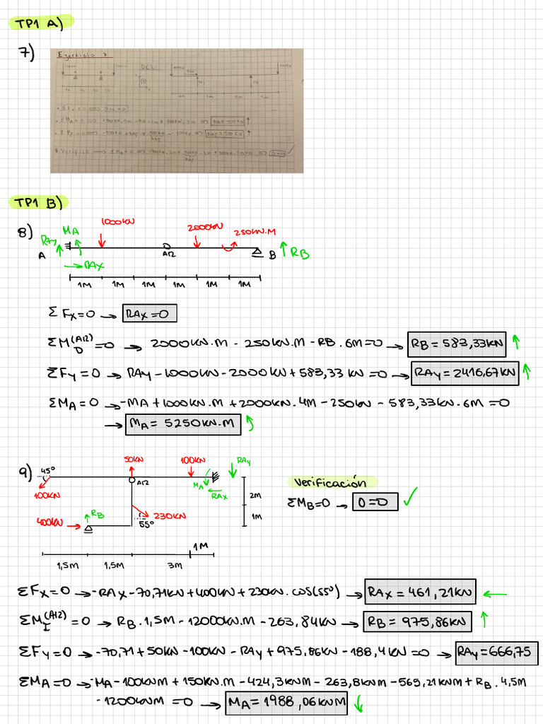 Ejercicios Tp 1, 2, 3 Corregidos 1 | PDF