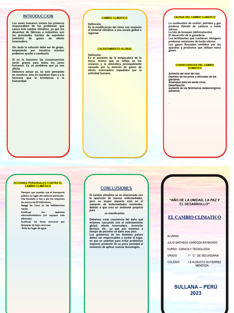 Triptico Calentamiento Global5 | Descargar gratis PDF | Cambio ... Triptico Calentamiento Global5 | Descargar gratis PDF | Cambio ...