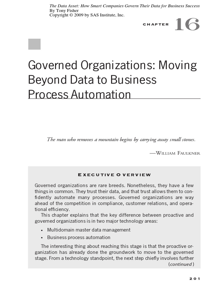 Moving Beyond Data To Business Process Automation - TRADUZIDO | PDF