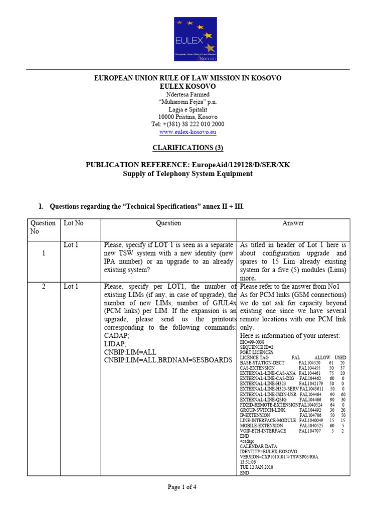 Clarification No3 | PDF