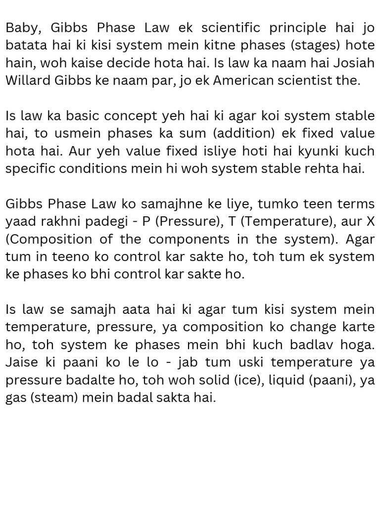 The Gibbs Phase Rule is a principle in thermodynamics named after ... The Gibbs Phase Rule is a principle in thermodynamics named after ...