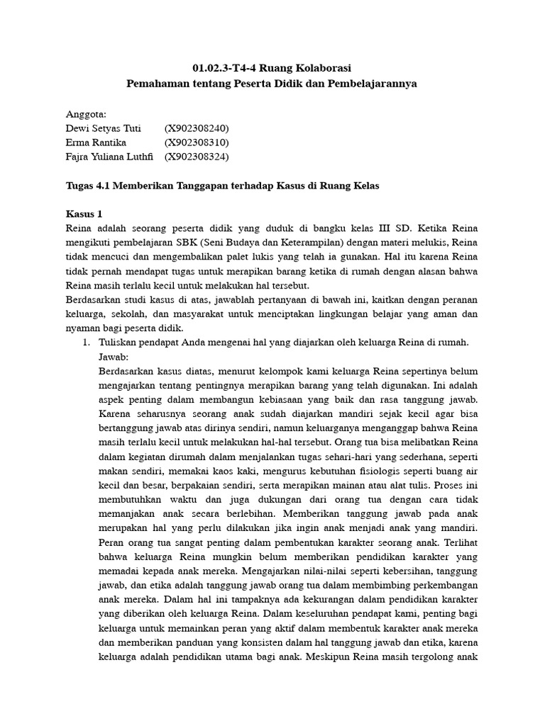 01.02.3-T4-4 Ruang Kolaborasi - Topik 4 - PPDP | PDF | Karier & Perkembangan | Pengembangan Diri