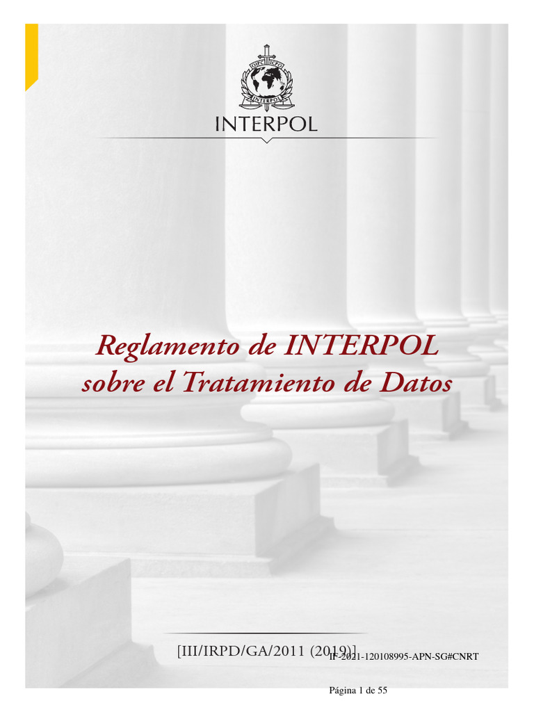 Anexo-Reglamento Interpol | PDF | Policía | Información