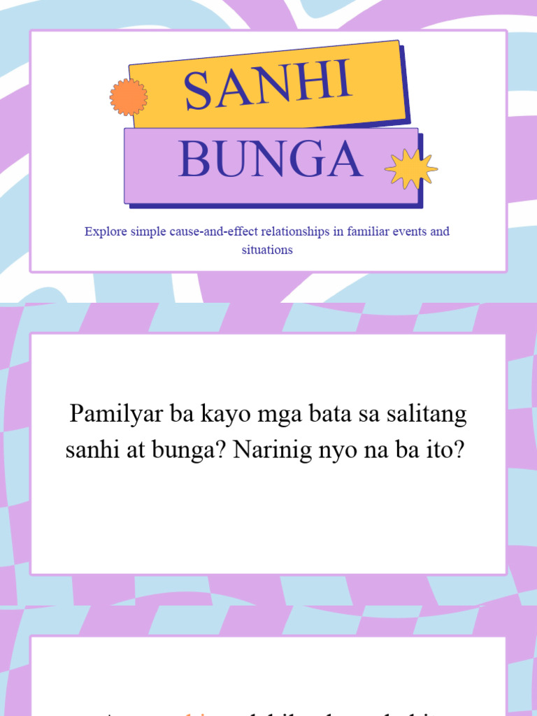 SANHI at BUNGA LESSON | PDF