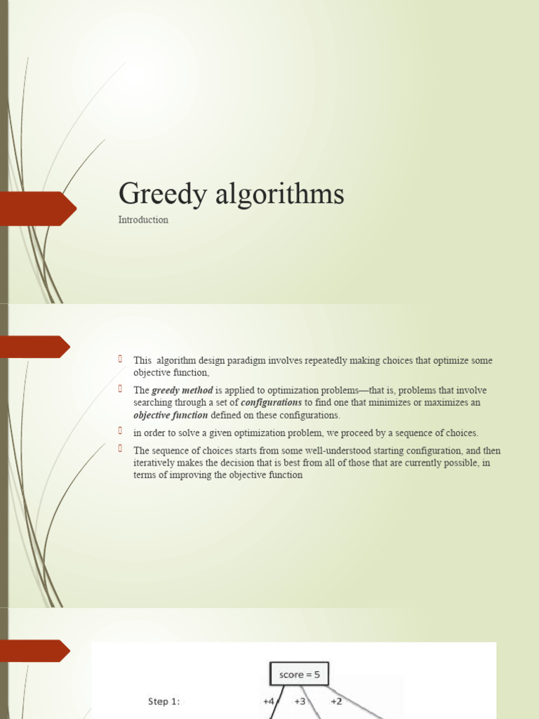Greedy Algorithms | PDF Greedy Algorithms | PDF