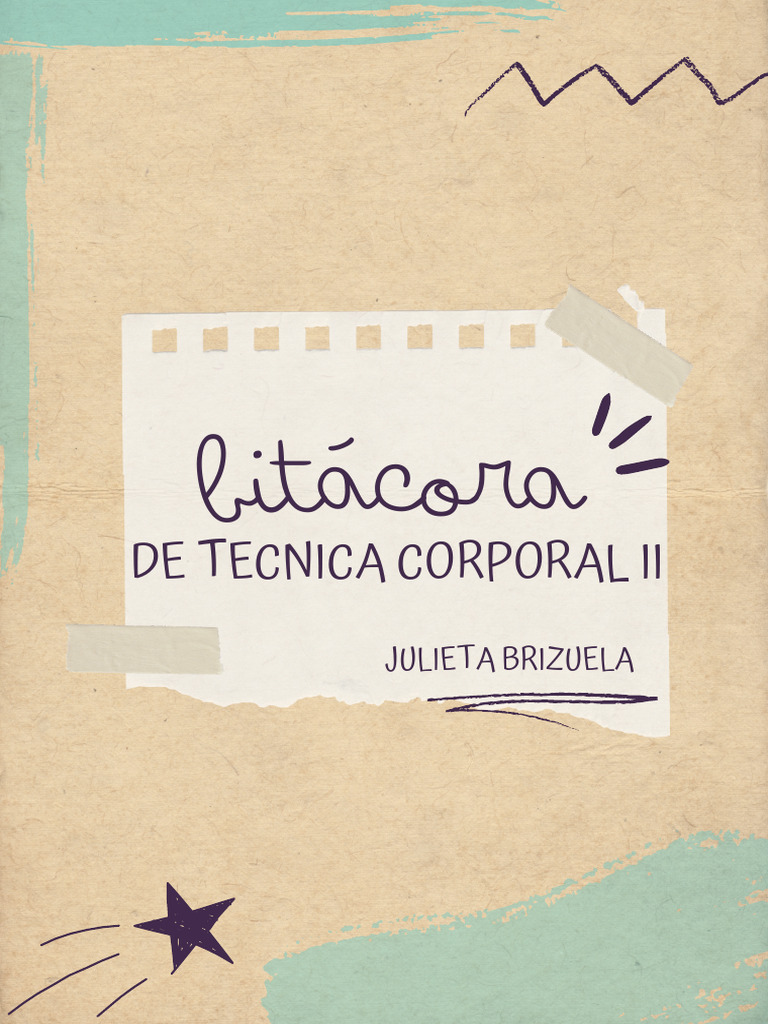 Documento A4 portada de bitácora de viaje vintage beige | PDF