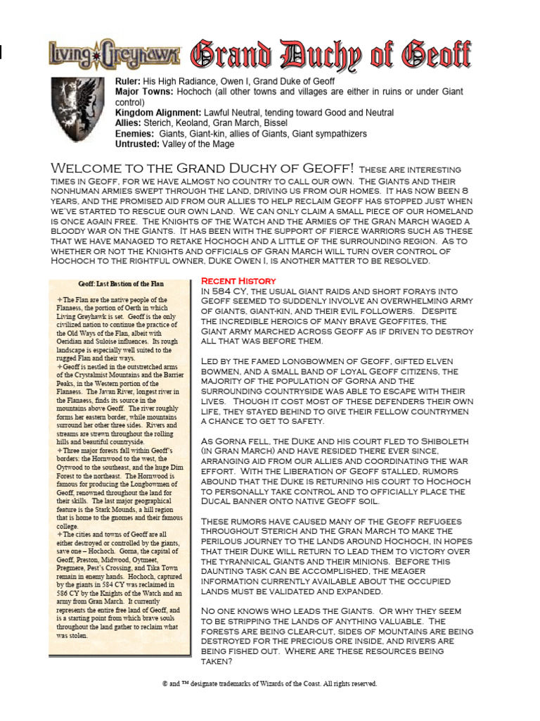 Geoff 1pg | PDF | Travel | History