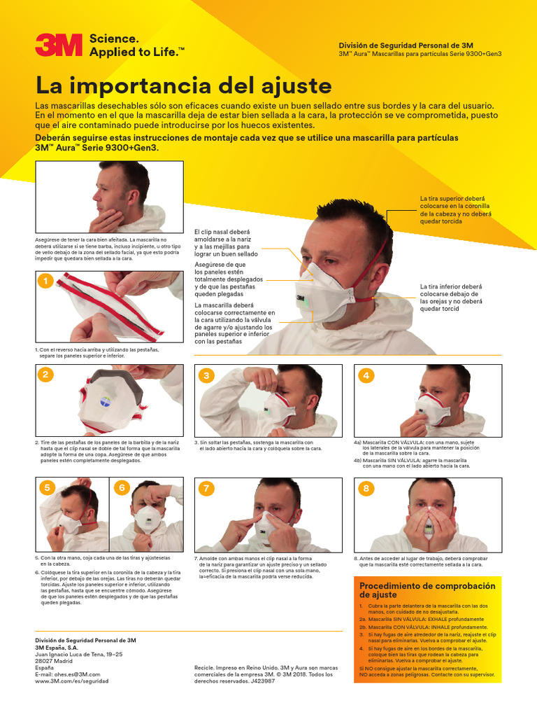 Ficha Como Colocarse Mascarilla FFP2 | PDF