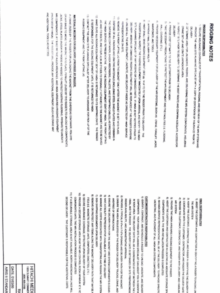 Detalhes Componentes RM Hitachi Airis II 0.3T | PDF