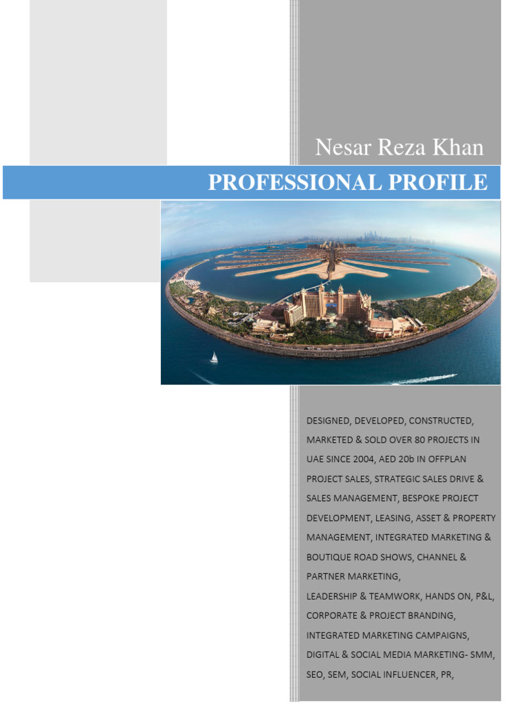 Nesar Khan's - Profile - Q1 2023CV | PDF | Business | Economies