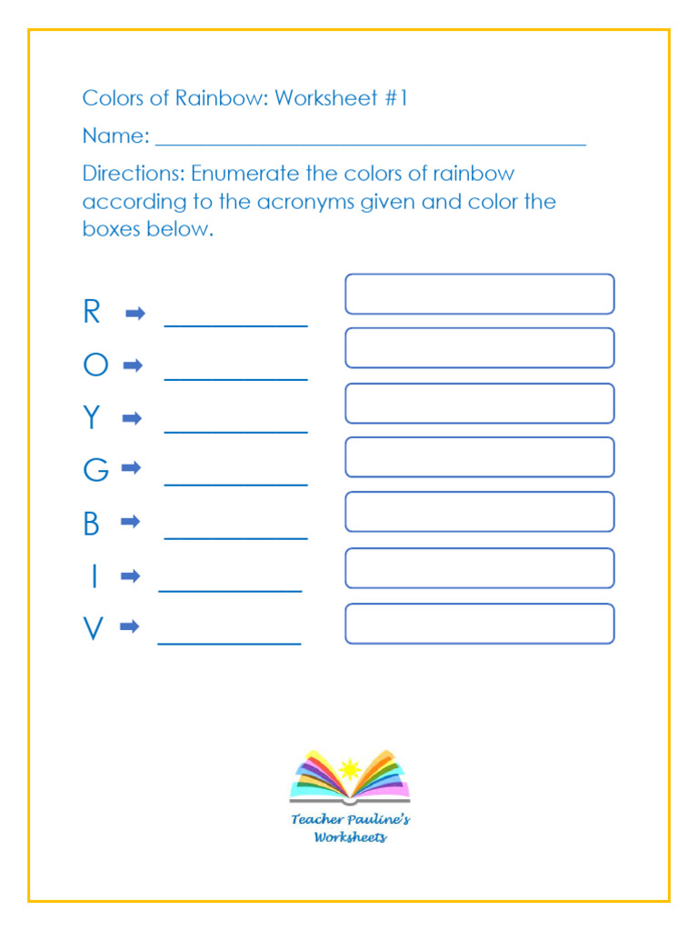 Colors of Rainbow 1 | PDF