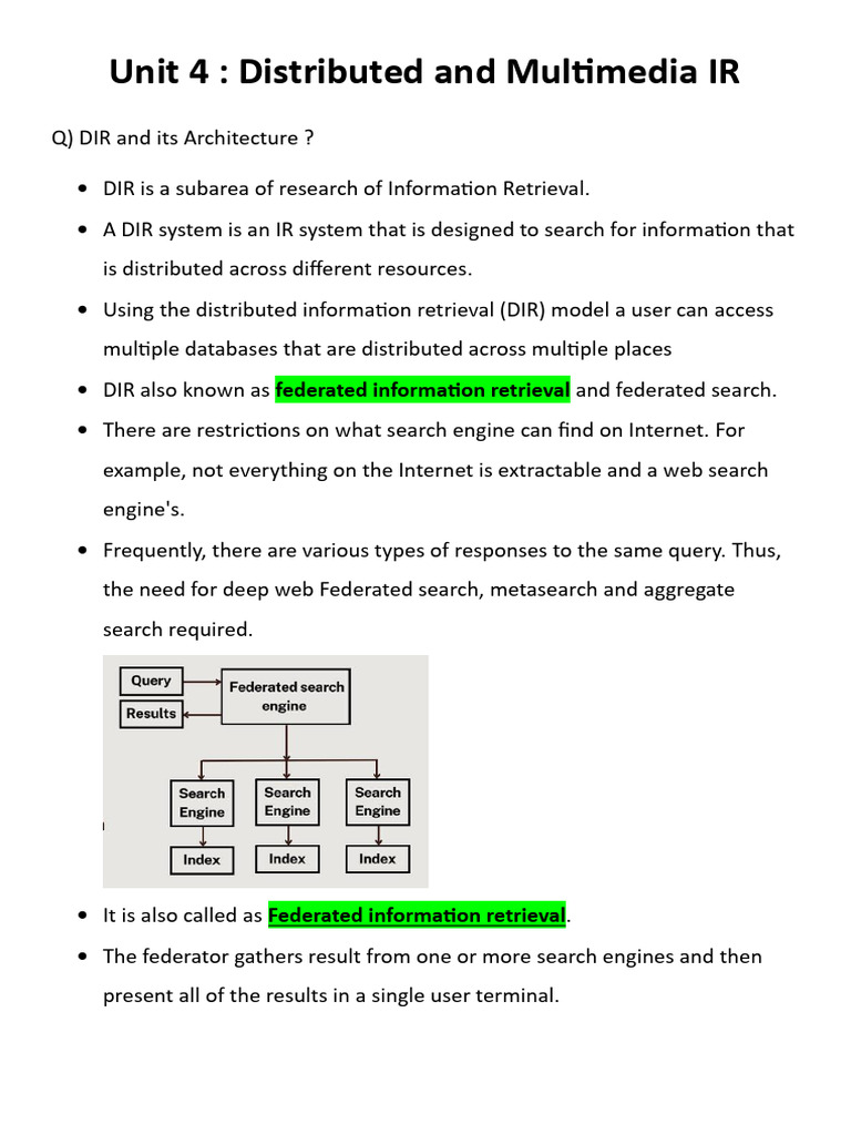 Unit 4 ISR | PDF | Databases | Information Retrieval