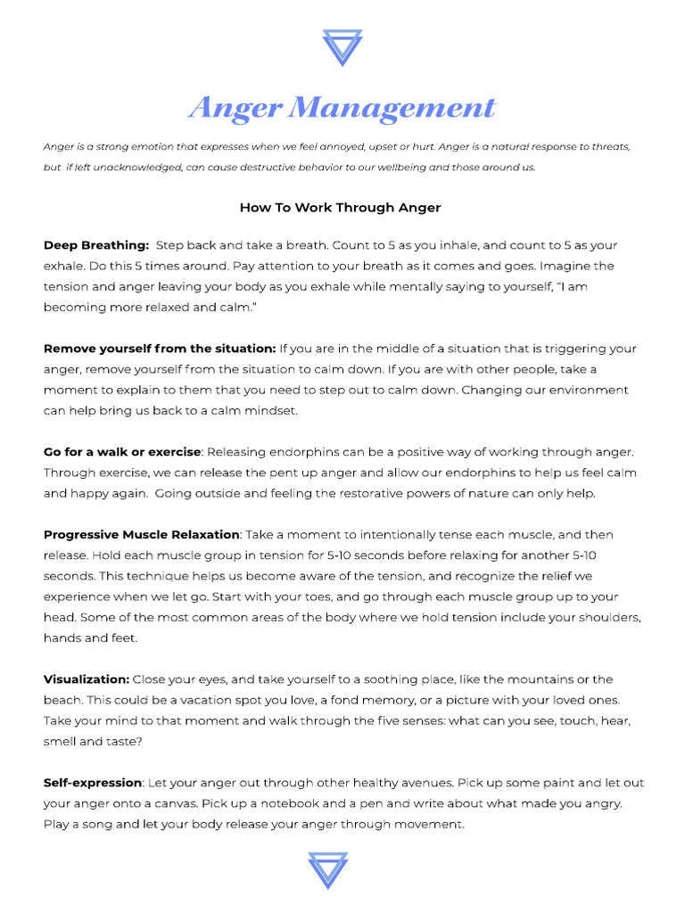 Effective Anger Management Techniques | PDF