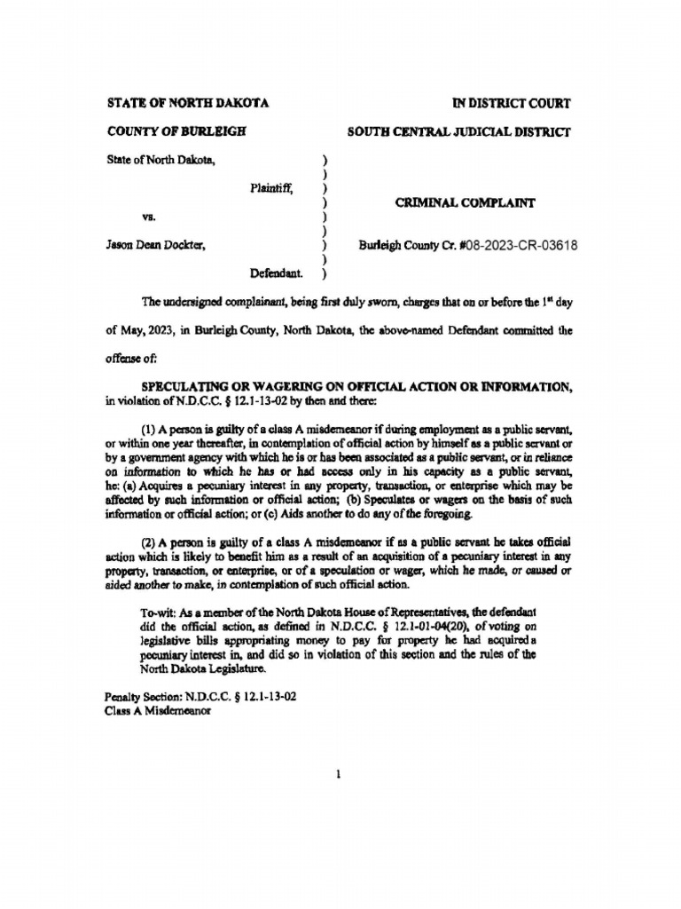 Dockter Charge | PDF