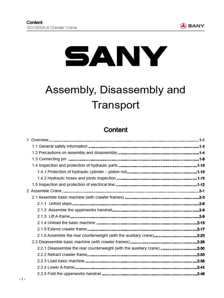 Assembly, Disassembly and Transport: Guido - D 2023-10-13 Guido - D ...