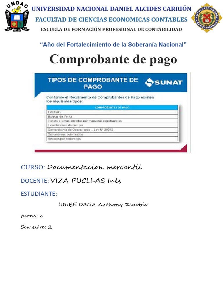 Comprobante de Pago | PDF