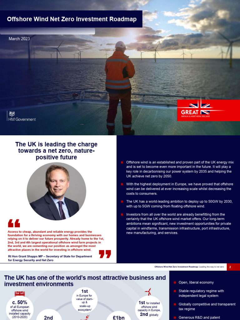 UK Offshore Wind Investment Roadmap | PDF | Offshore Wind Power | Wind ...