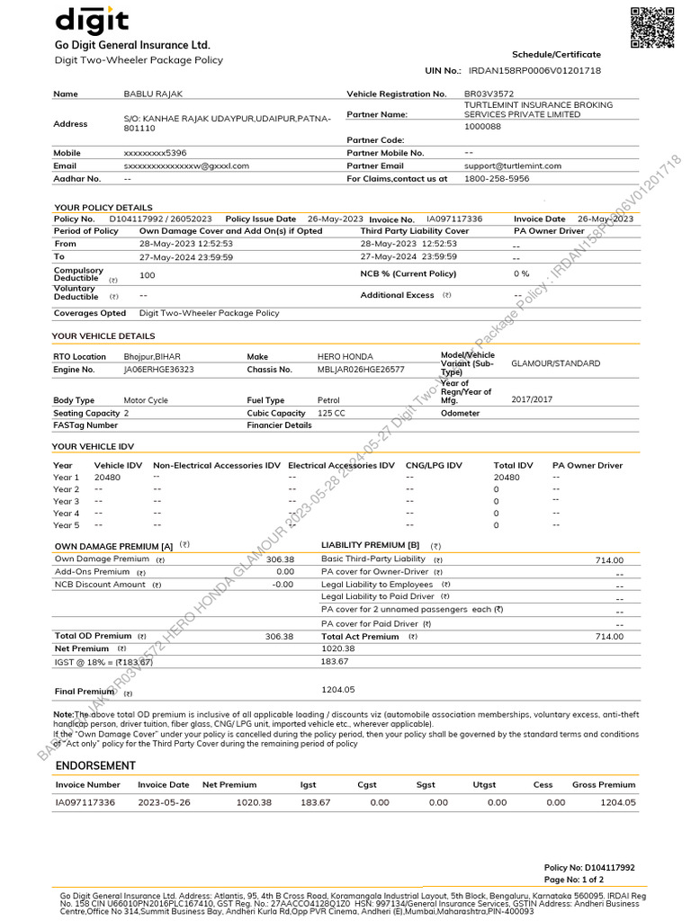 Bablu Udaipur DIGIT TW Comprehensive | PDF