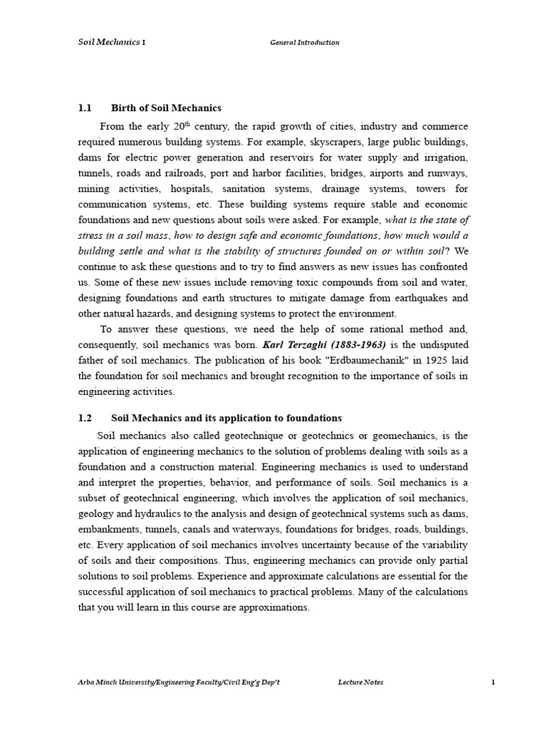Chapter 1 Pdf Geotechnical Engineering Engineering