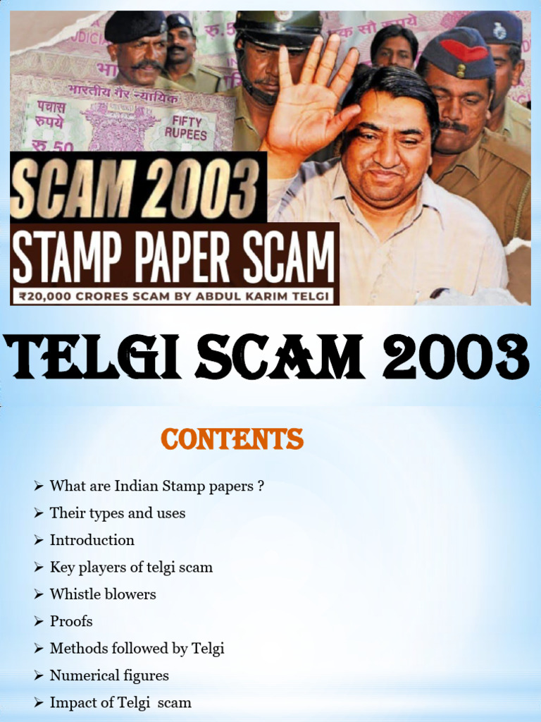 Abdul Karim Telgi Scam | PDF