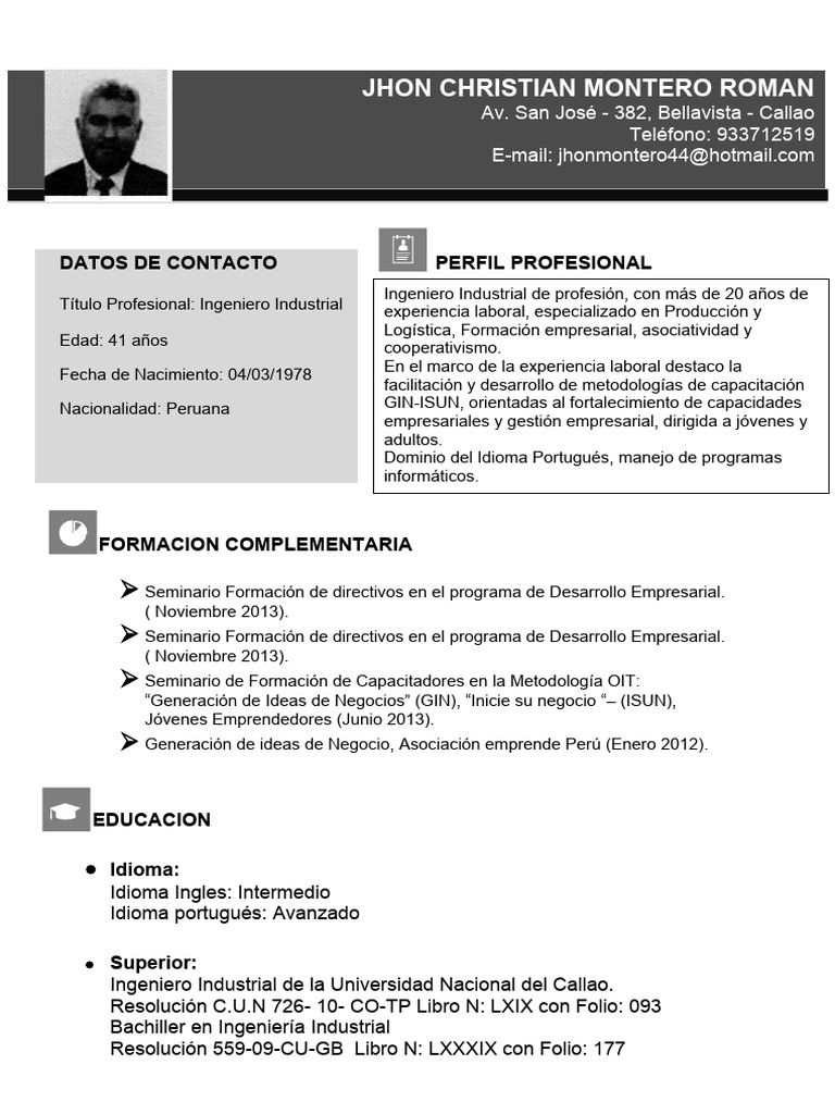 Jhon Montero 2020 | PDF