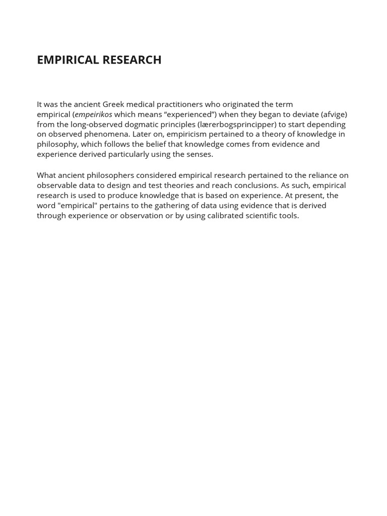 Empirical Research | PDF