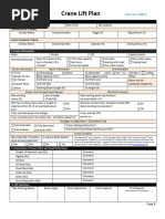 Critical Lift Plan Form | PDF | Crane (Machine) | Elevator