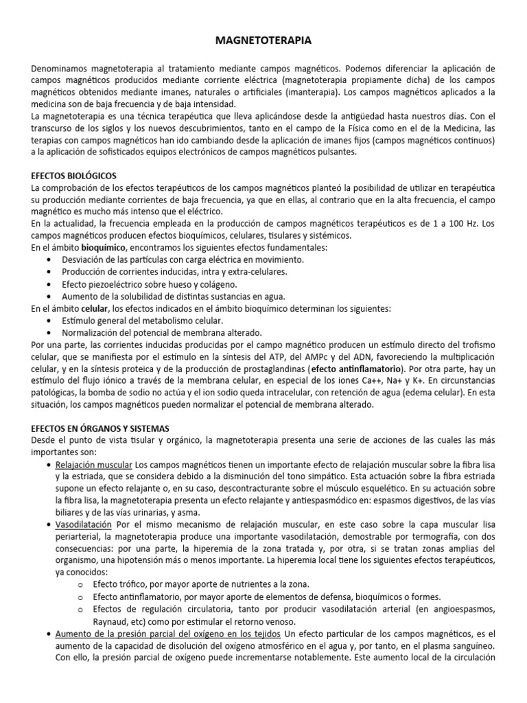 Magneto Tera Pia | PDF | Sodio | Músculo esquelético