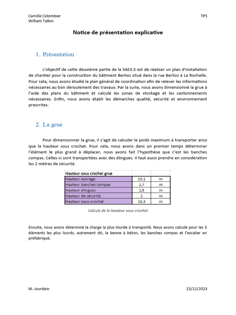Notice Explicative - Sae3 | PDF
