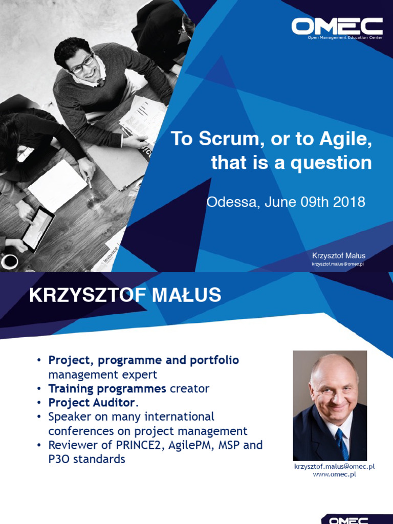 To Scrum or To Agile That Is A Question | PDF | Agile Software Development | Scrum (Software ...