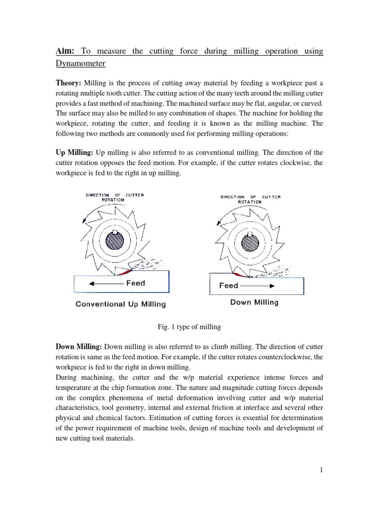 7 Milling Dynamometer | PDF | Machining | Mechanical Engineering