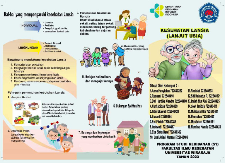 Leaflet Lansia | PDF