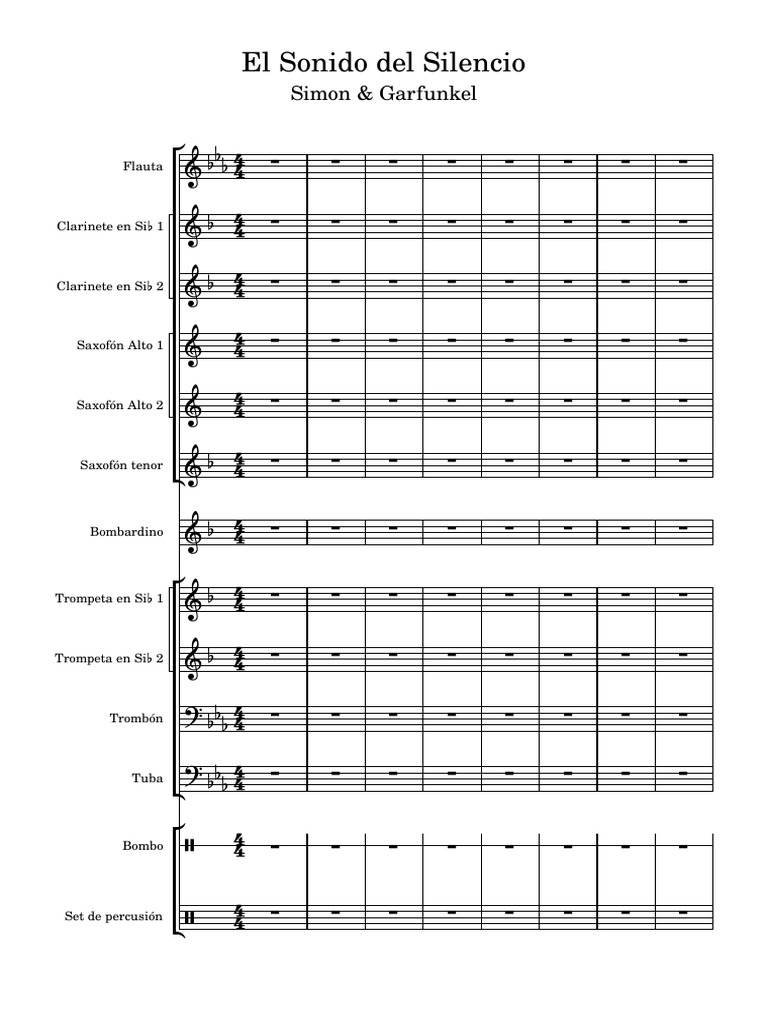 El Sonido Del Silencio Banda Completo Pdf