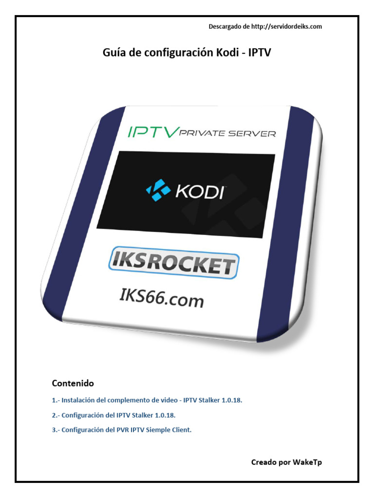 Guía de Configuración Kodi - IPTV | PDF