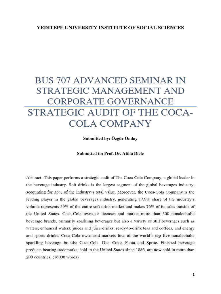 Coca-Cola's Diversity and Market Strategy | PDF | Climate Change | The ...
