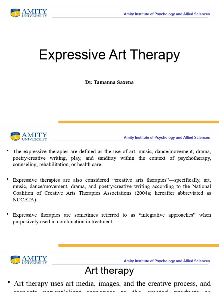 Overview of Expressive Art Therapies | PDF