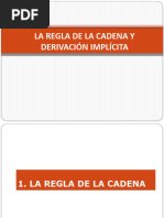Regla de La Cadena y Derivada Implícita | PDF | Derivado | Variable (Matemáticas)