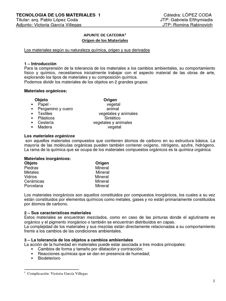 005 Apunte - Materiales Org - Inorg - VGV | PDF | Aleación | Rieles