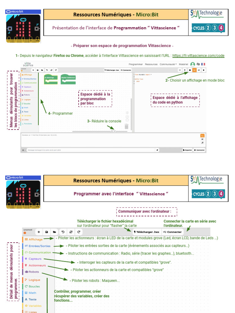 Programmation Micro:Bit avec Vittascience | PDF | Ordinateurs