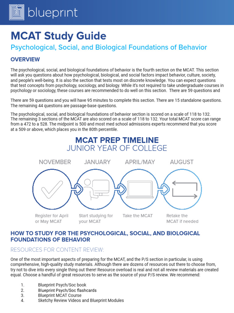 Mcat Psych Study Guide | PDF