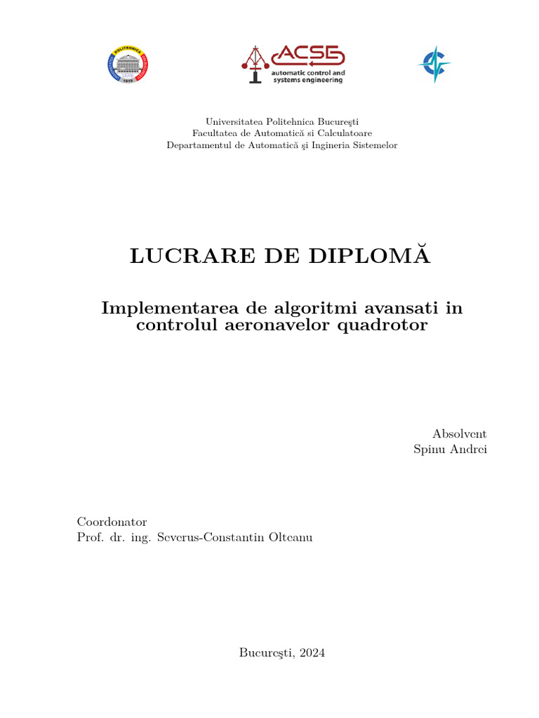Lucrare de Licenta ACSE UPB | PDF