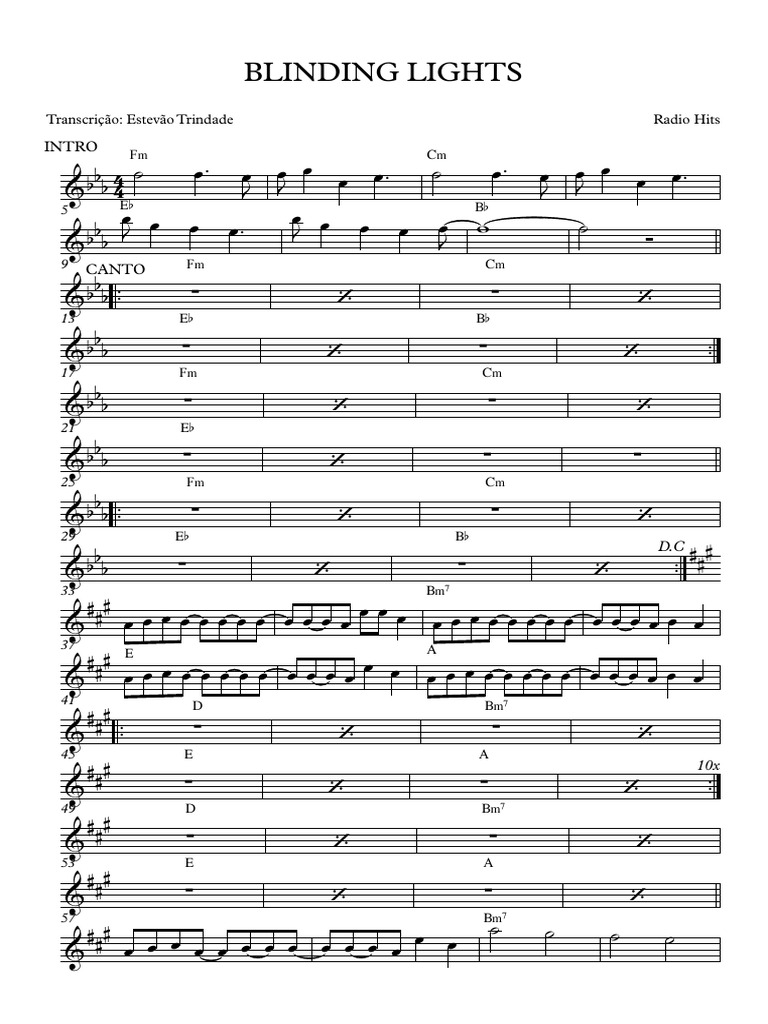 Blinding Lights + As It Was | PDF