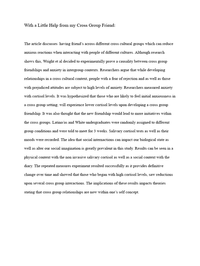 Psy220 Article Summary Pdf 