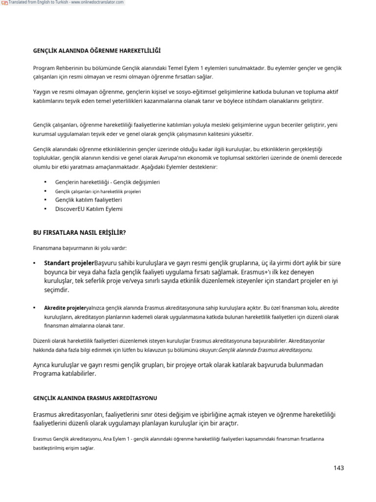 2024 Erasmus+Programme Guide - EN 143 224.en - TR | PDF