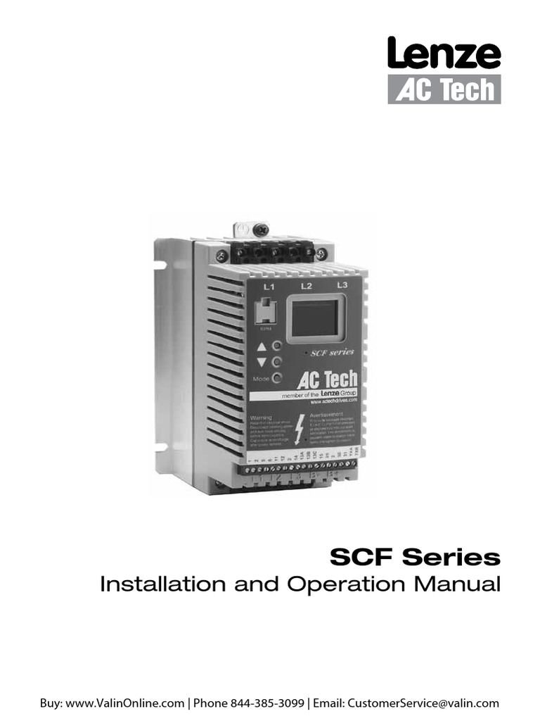 Ac Tech SCF Drives Installation Operation Manual | PDF